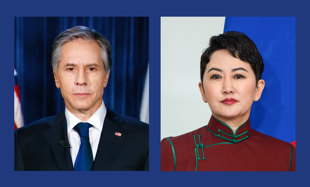 АНУ ын Төрийн нарийн бичгийн дарга Энтони Блинкен манай улсад хүрэлцэн ирлээ